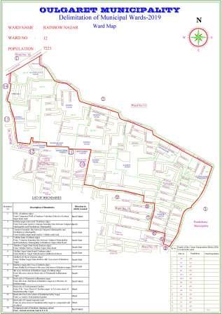 Oulgaret Municipality - Constituency Maps - Ward Maps - The Union ...