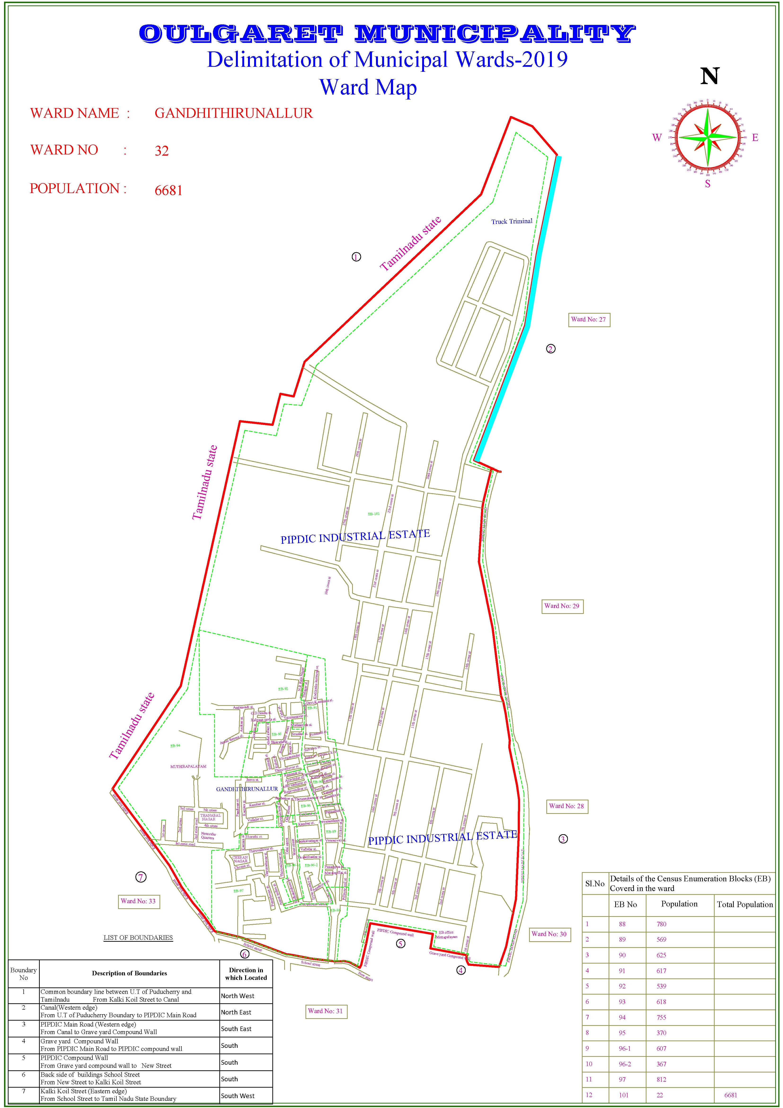 32-GANDHITHIRUNALLUR Oulgaret Municipality - Wards - The Union ...